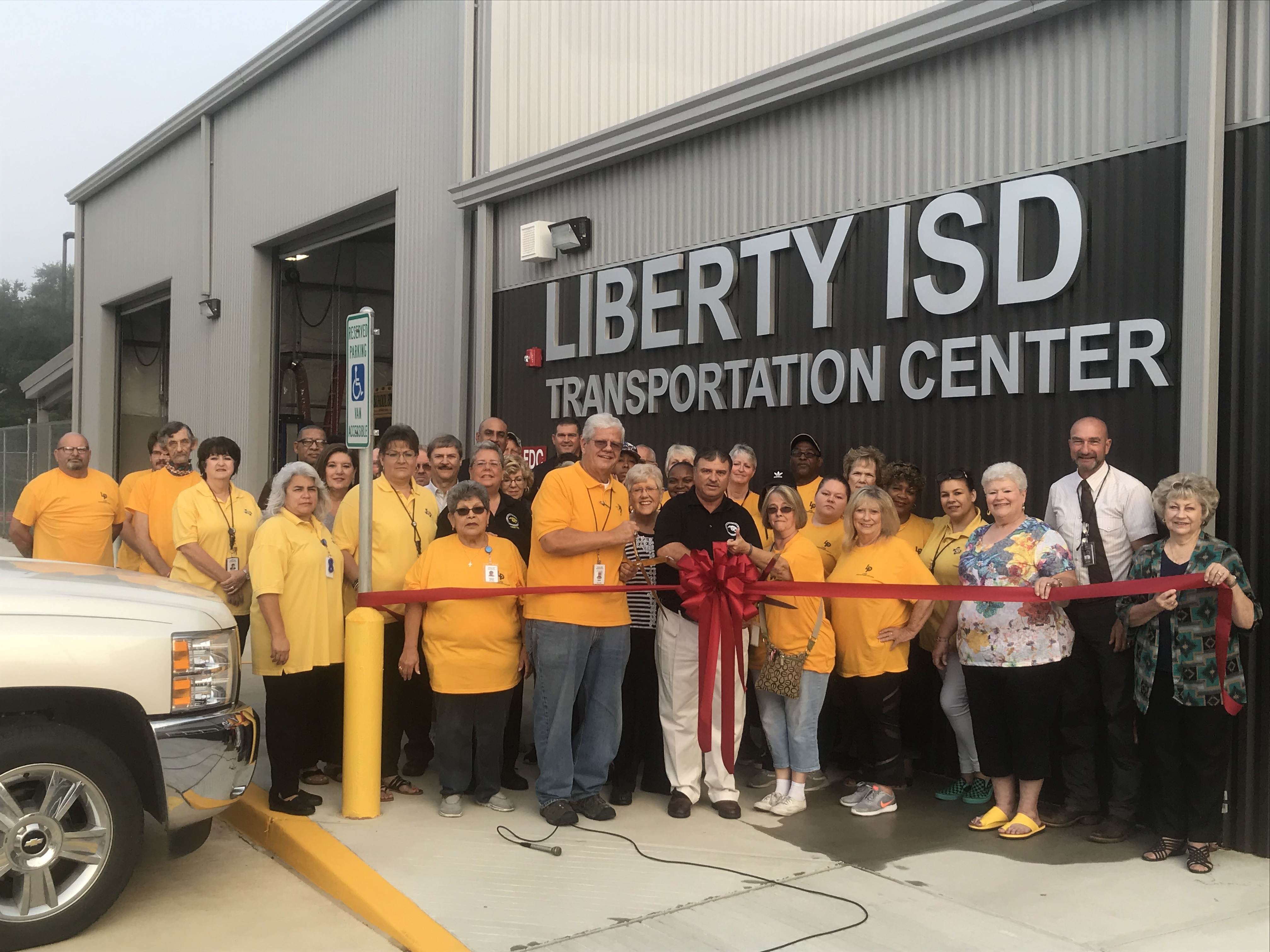 Ribbon cut for LISD’s new Transportation Center | Liberty Vindicator