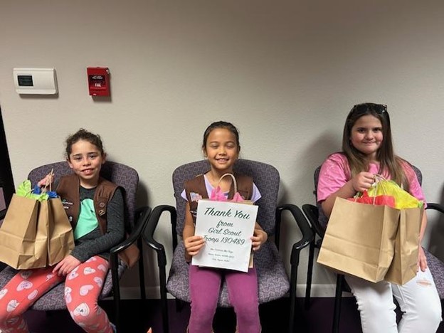 Girl Scouts surprise Dayton ISD School Board | Liberty Vindicator