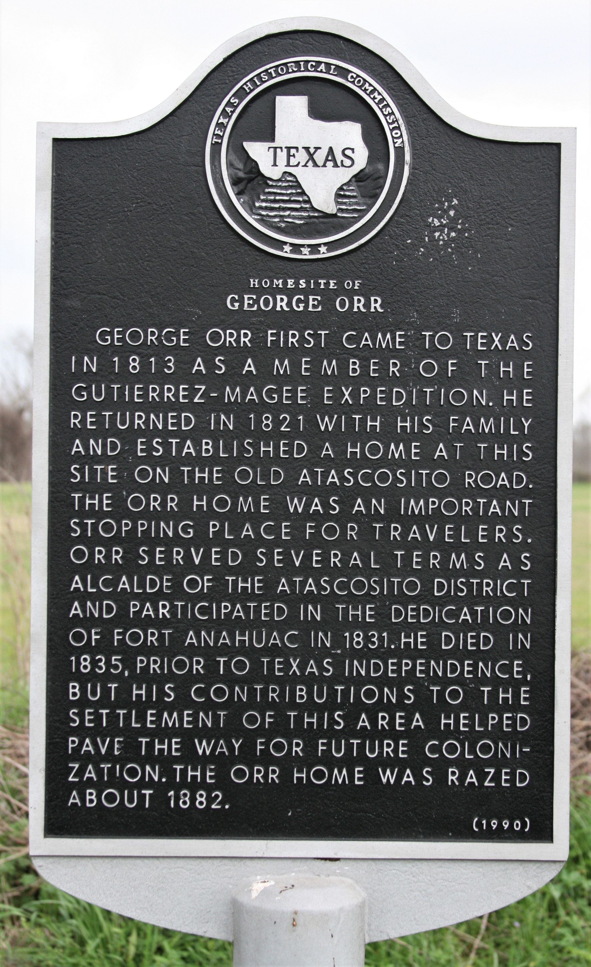 Homesite of George Orr | Liberty Vindicator